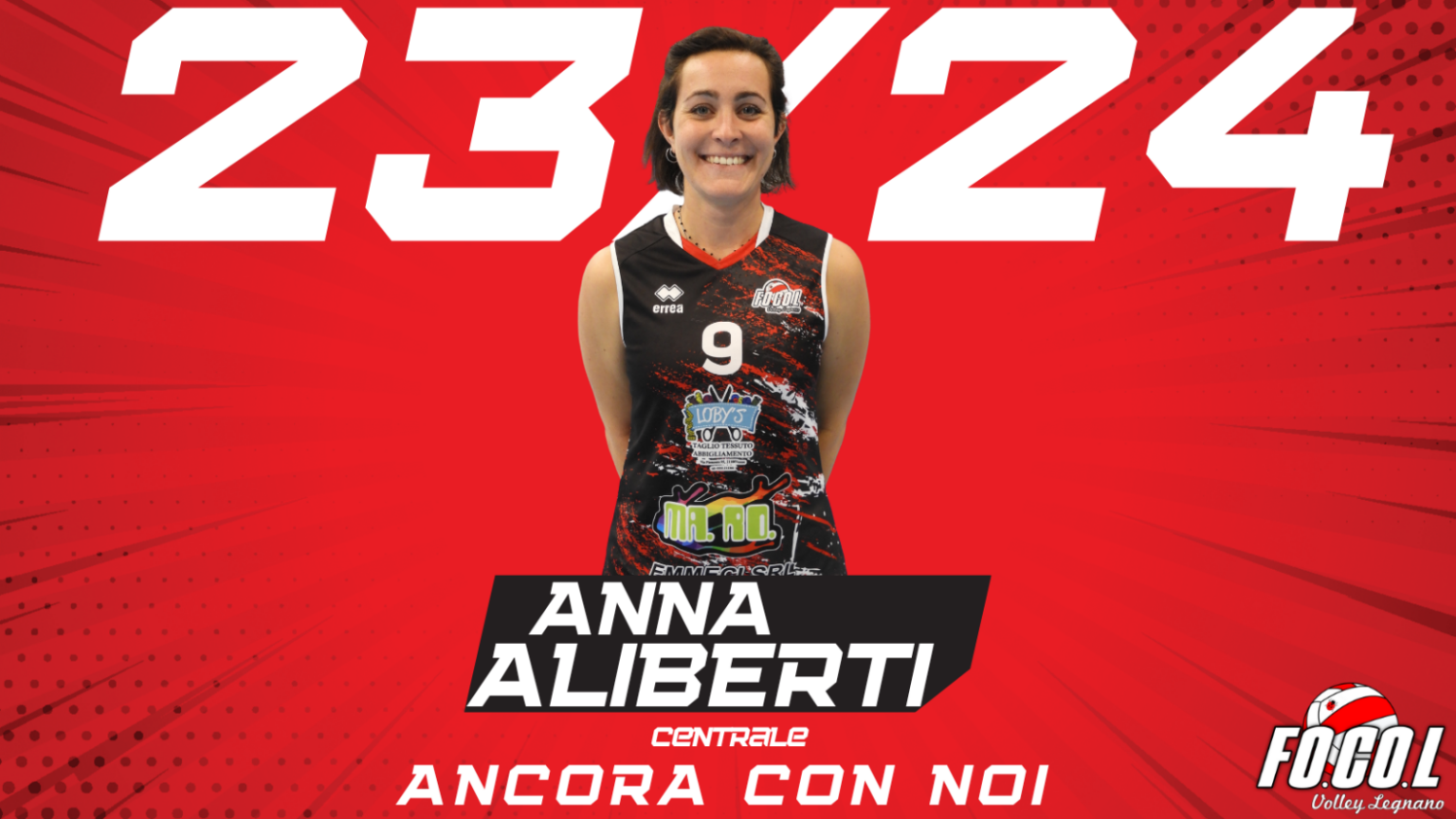 Continuità al centro: Anna Aliberti resta a Legnano con la Focol Volley ...
