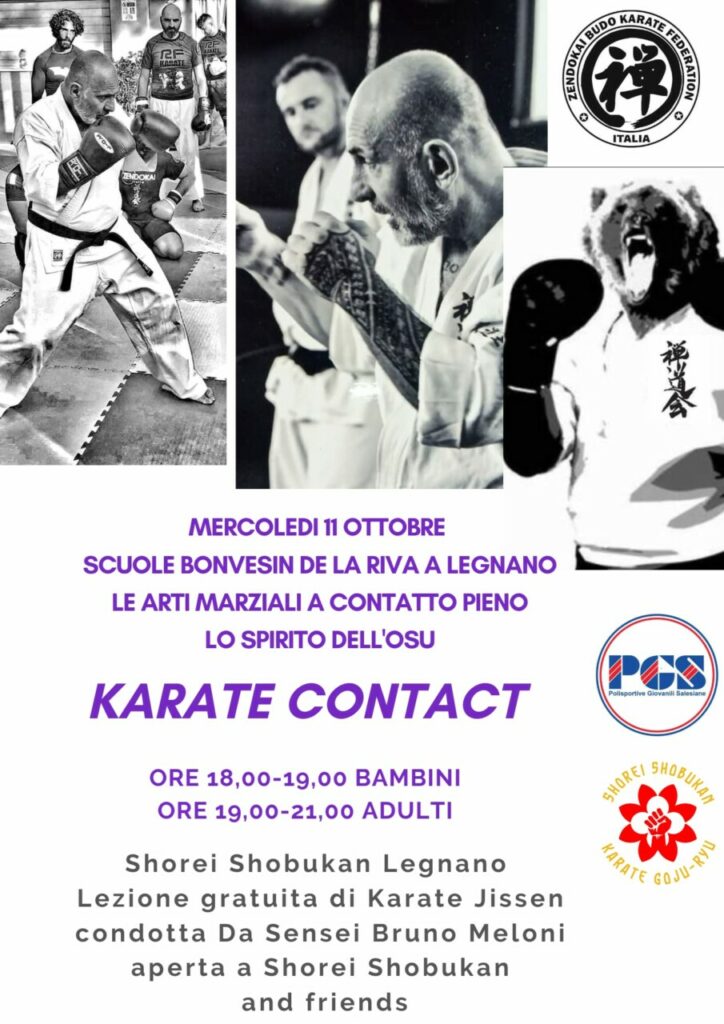 Il Sensei Bruno Meloni ospite del dojo legnanese Shorei Shobukan ...
